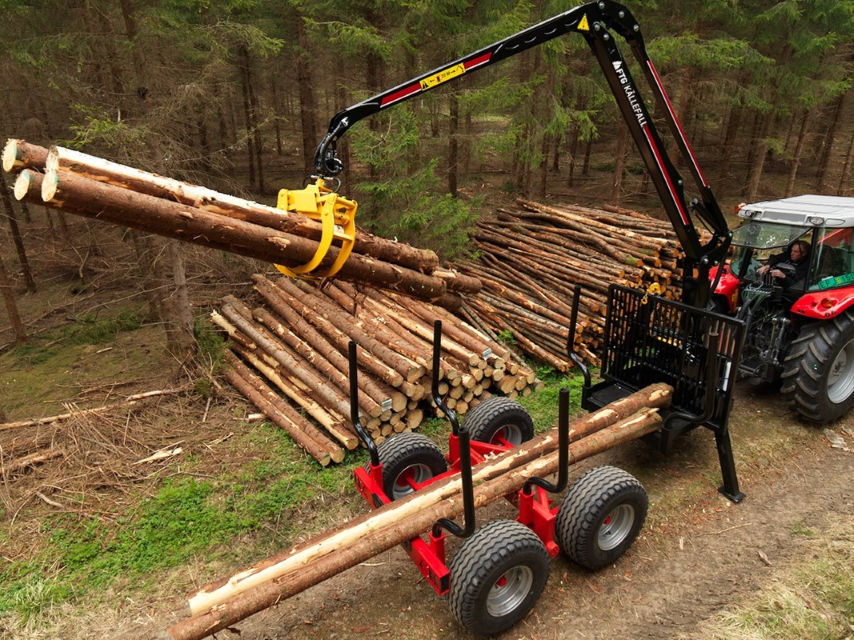 Trailer-mounted forestry crane - P57 - FTG | Källefall - tractor ...