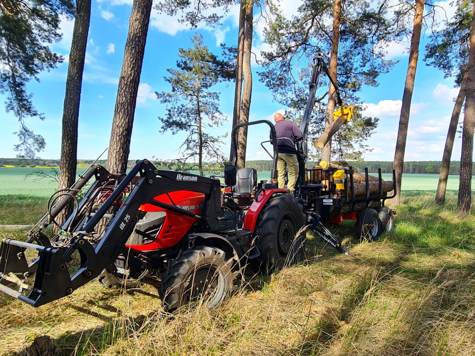 Forestry trailer - FB50 - FTG | Källefall - self-loading / 2-axle / 5 ton