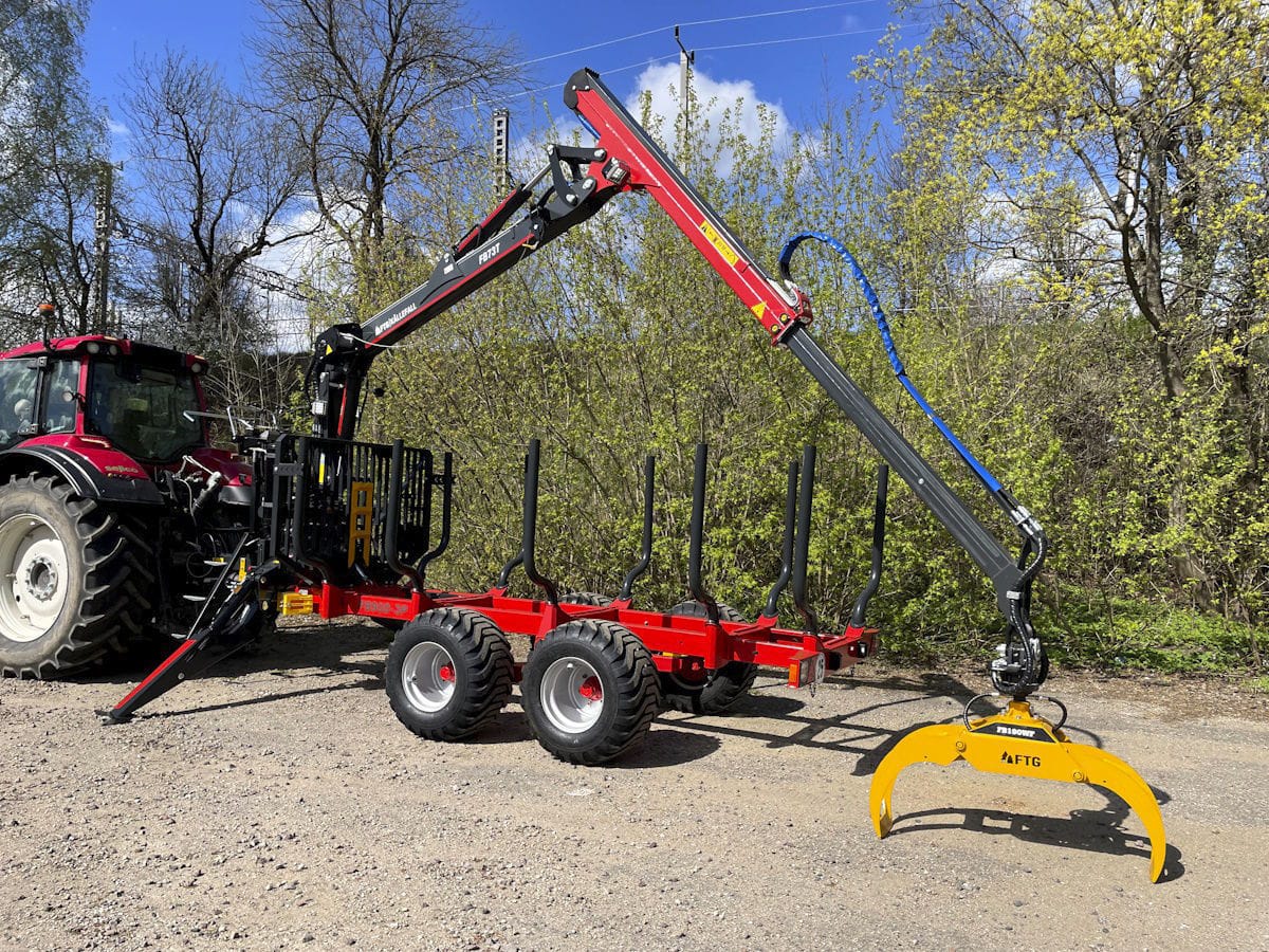 Trailer-mounted forestry crane - FB73T - FTG | Källefall - tractor ...