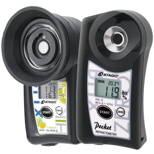 Brix analyzer - PAL-HIKARi30+PAL-0 - Atago.co.ltd - fruit / temperature ...