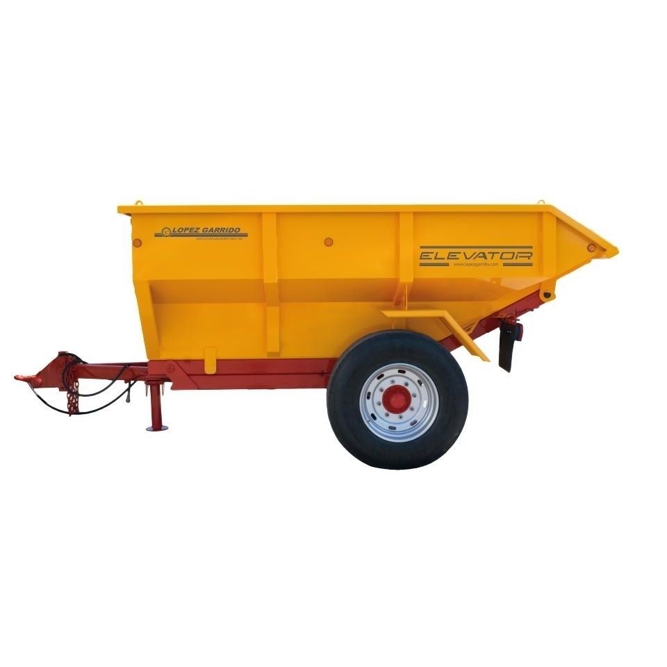 Tipping trailer - ROL - Lopez Garrido - 2-axle / agricultural / 5 ton