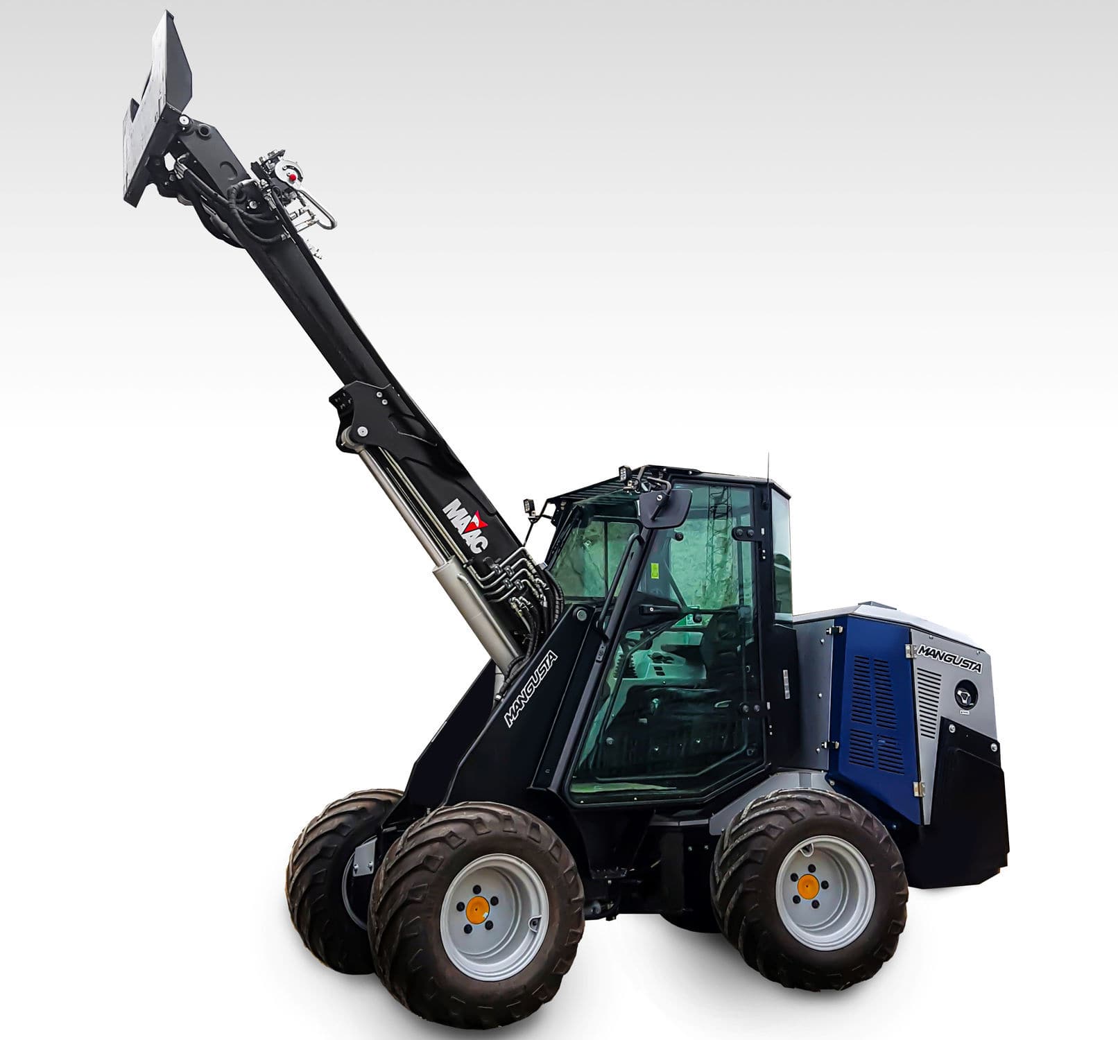Rubber-tired loader - MANGUSTA - MAAC Industries - compact / telescopic ...