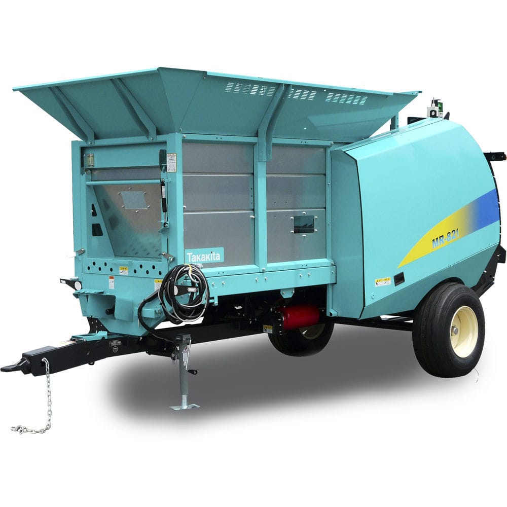 Round baler - MR Series - TAKAKITA CO.,LTD. - variable chamber / with bale wrapper / silage