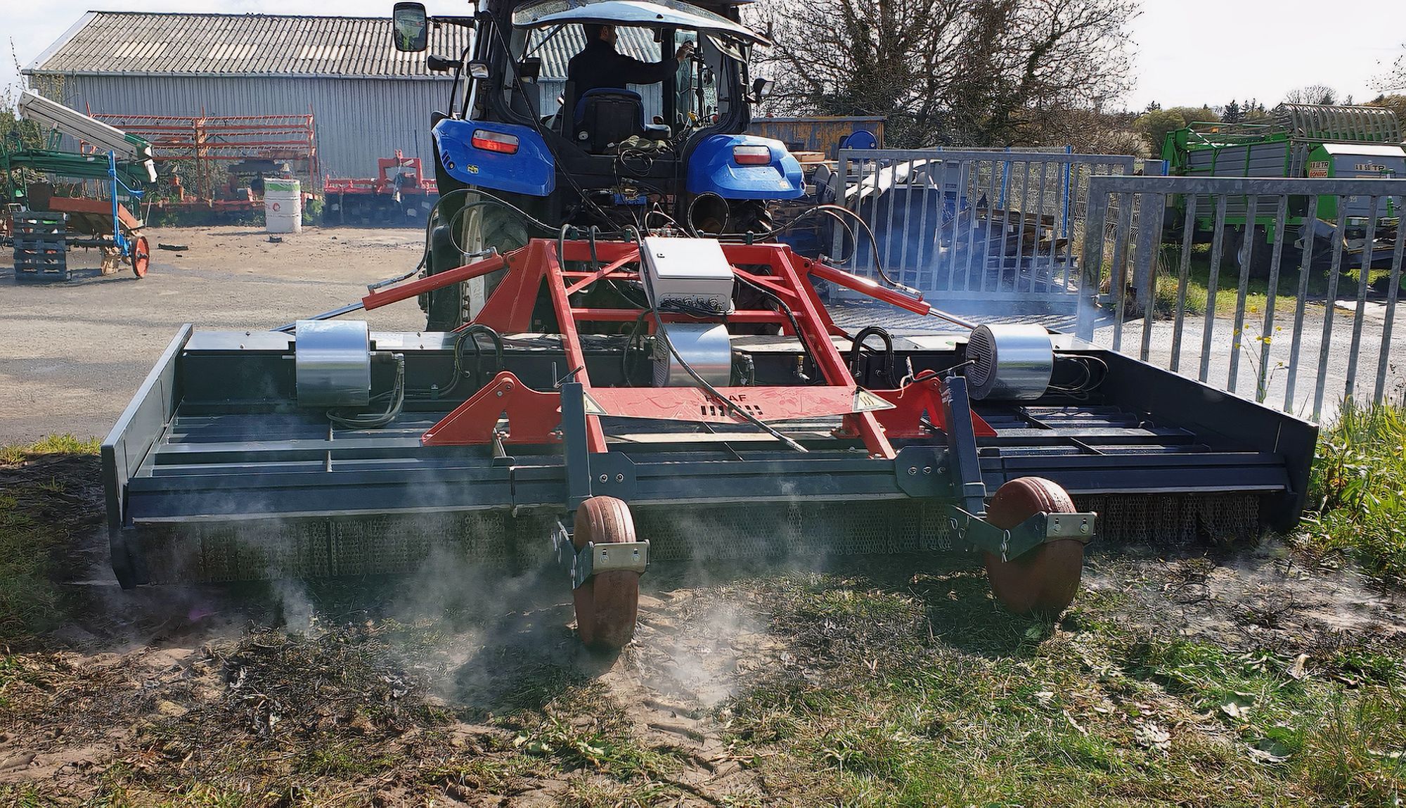 Thermal weeder - KB4.5 DR - M.M.E - tractor-mounted