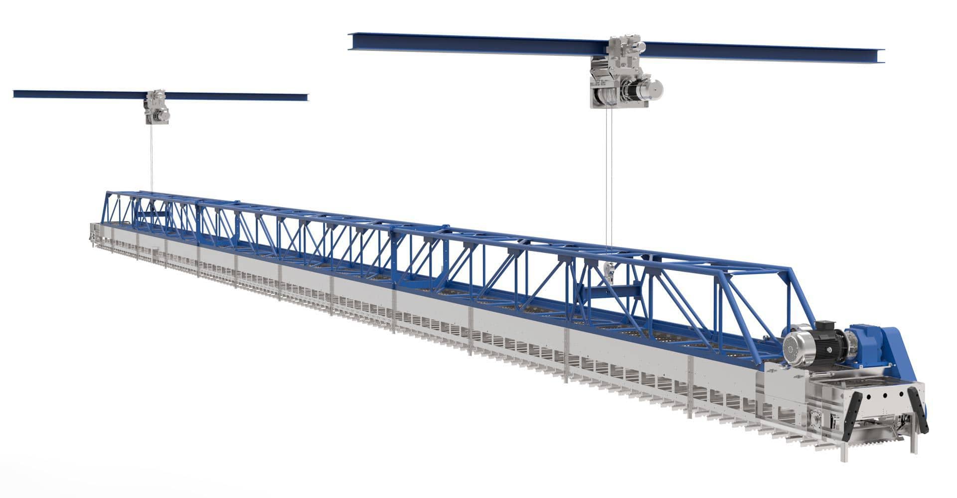 Levelling conveyor - RO series - Metalmont - for grain / chain / robotic