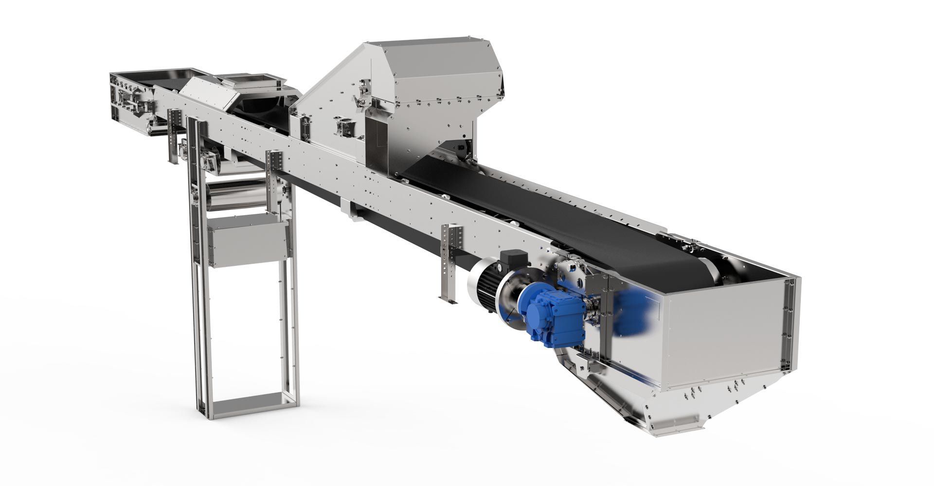 Grain conveyor - TN series - Metalmont - belt / inclined