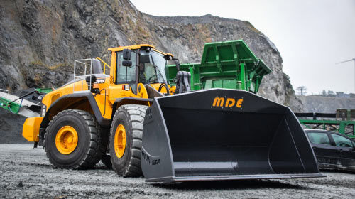 Skeleton shovel bucket - MDE Machinery Ltd - high-capacity / for loaders