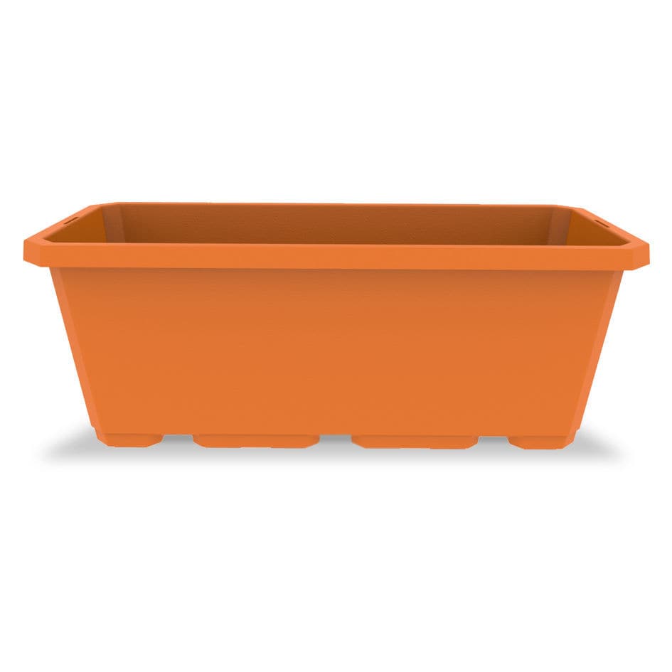 Plastic pot - JD series - Alber - rectangular / recyclable / decorative