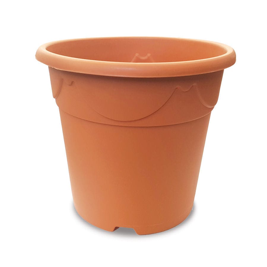 Plastic pot - DECOR Series - Alber - round / recyclable / decorative