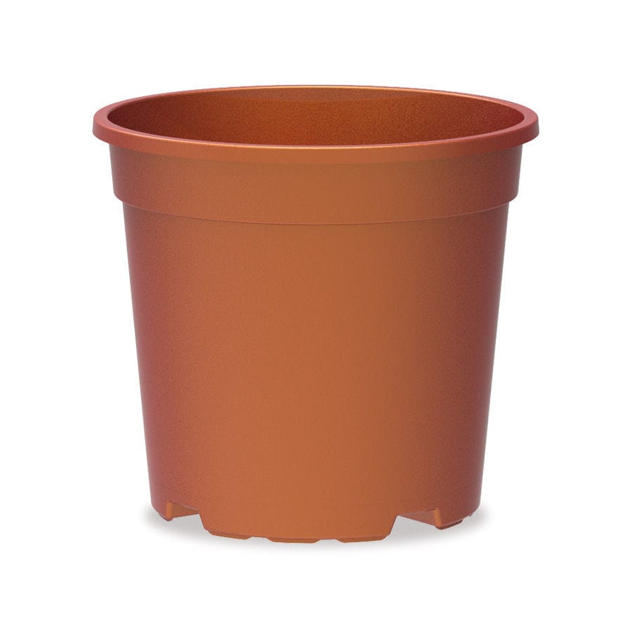 Plastic pot - CC Series - Alber - round / recyclable / brown