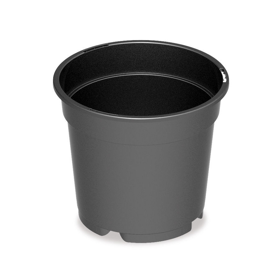 Plastic pot - CE/CBE series - Alber - round / recyclable / black