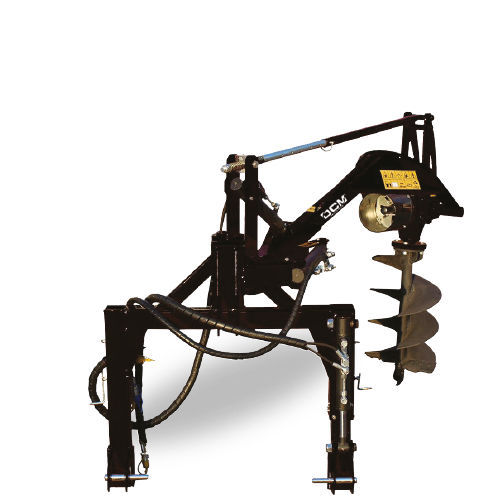 Hydraulic post hole auger - C100/SR series - DCM Spreaders - 3-point hitch