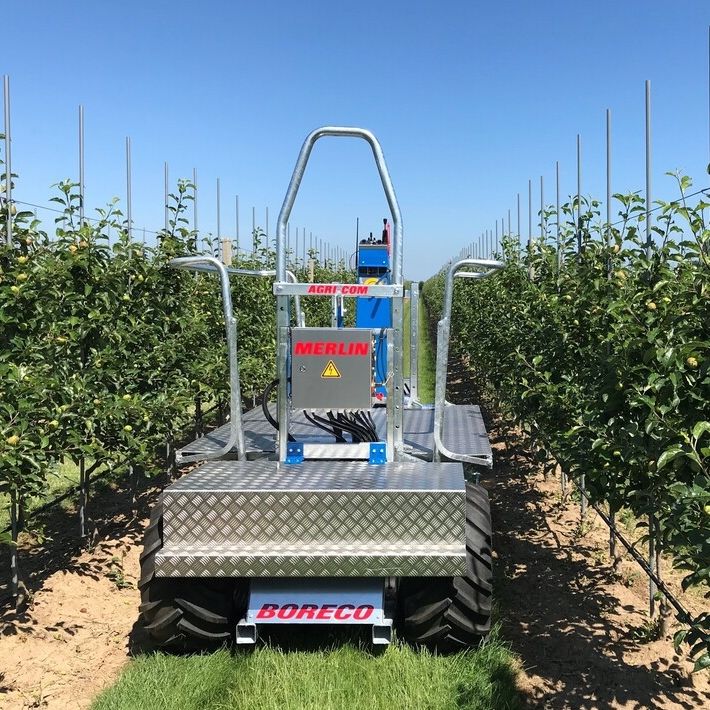 Orchard harvest trolley - MERLIN - Agri-com - self-propelled ...