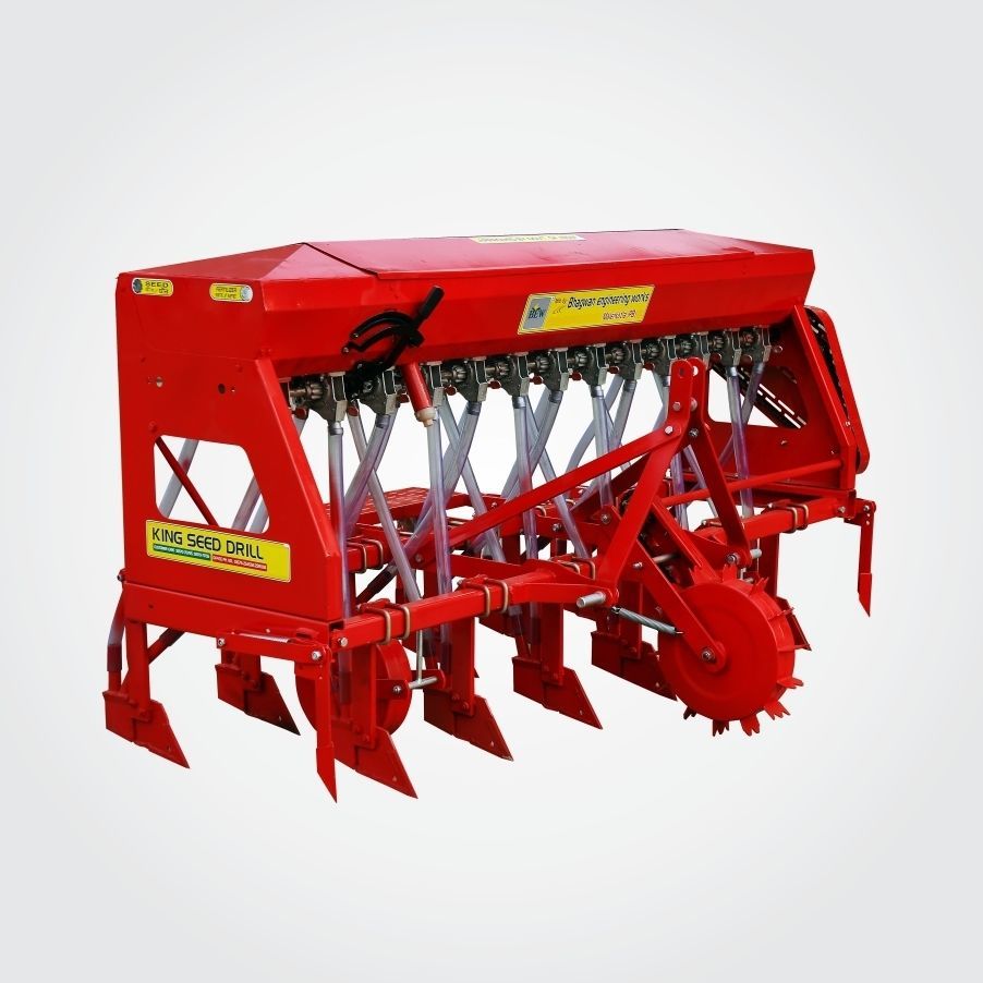 Mechanical direct seed drill Zero KS Agrotech Pvt. Ltd. tractor mounted 3 point hitch