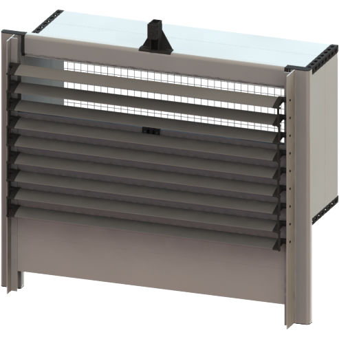 Air inlet for livestock buildings - UF-series - Scan-Air - wall-mounted ...