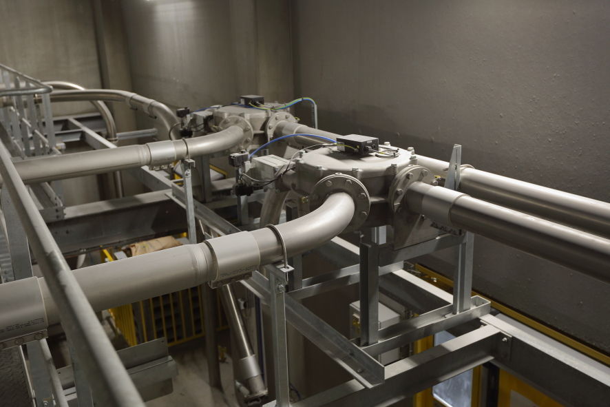 Grain conveyor - Spiromatic NV - pneumatic / tubular