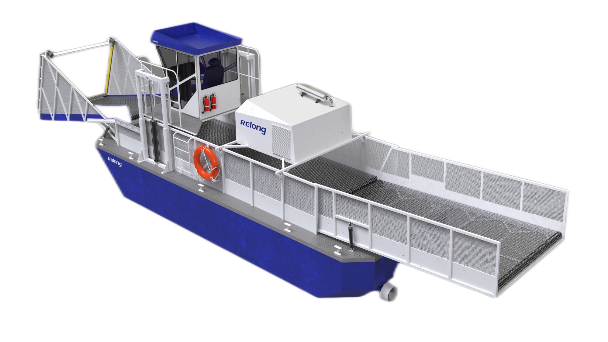 Aquatic weed harvester machine - AWH2121 - Relong - self-propelled ...