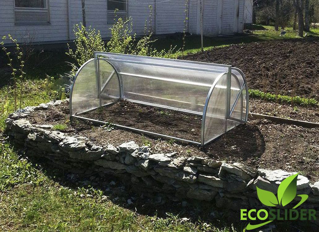 Even-span greenhouse - Mini - Ecoslider Greenhouses and PremiFarm ...