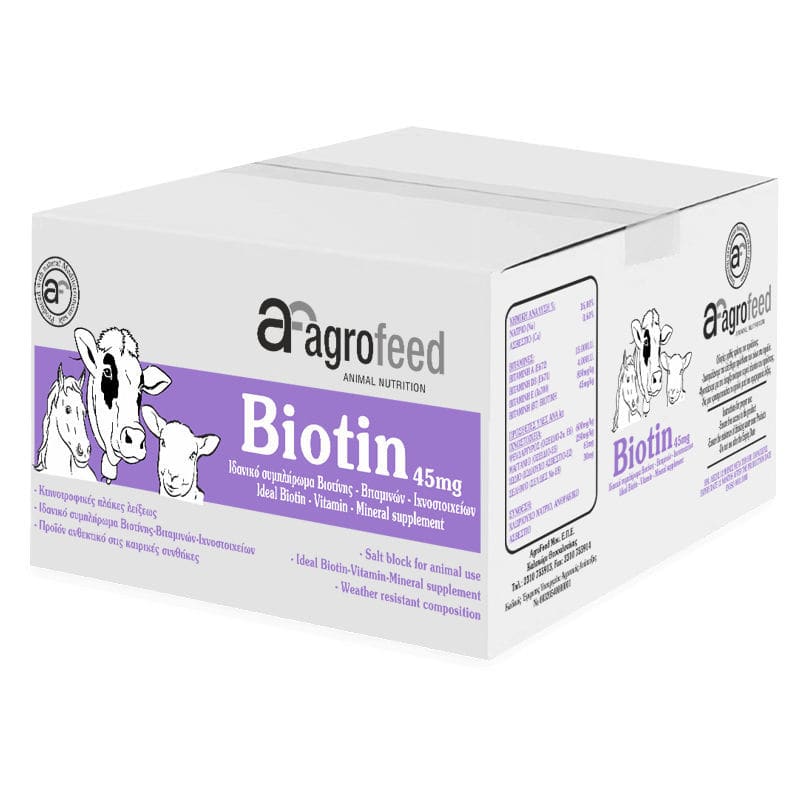 Cattle licking block - BIOTIN - Agrofeed - for horses / for sheep / goat