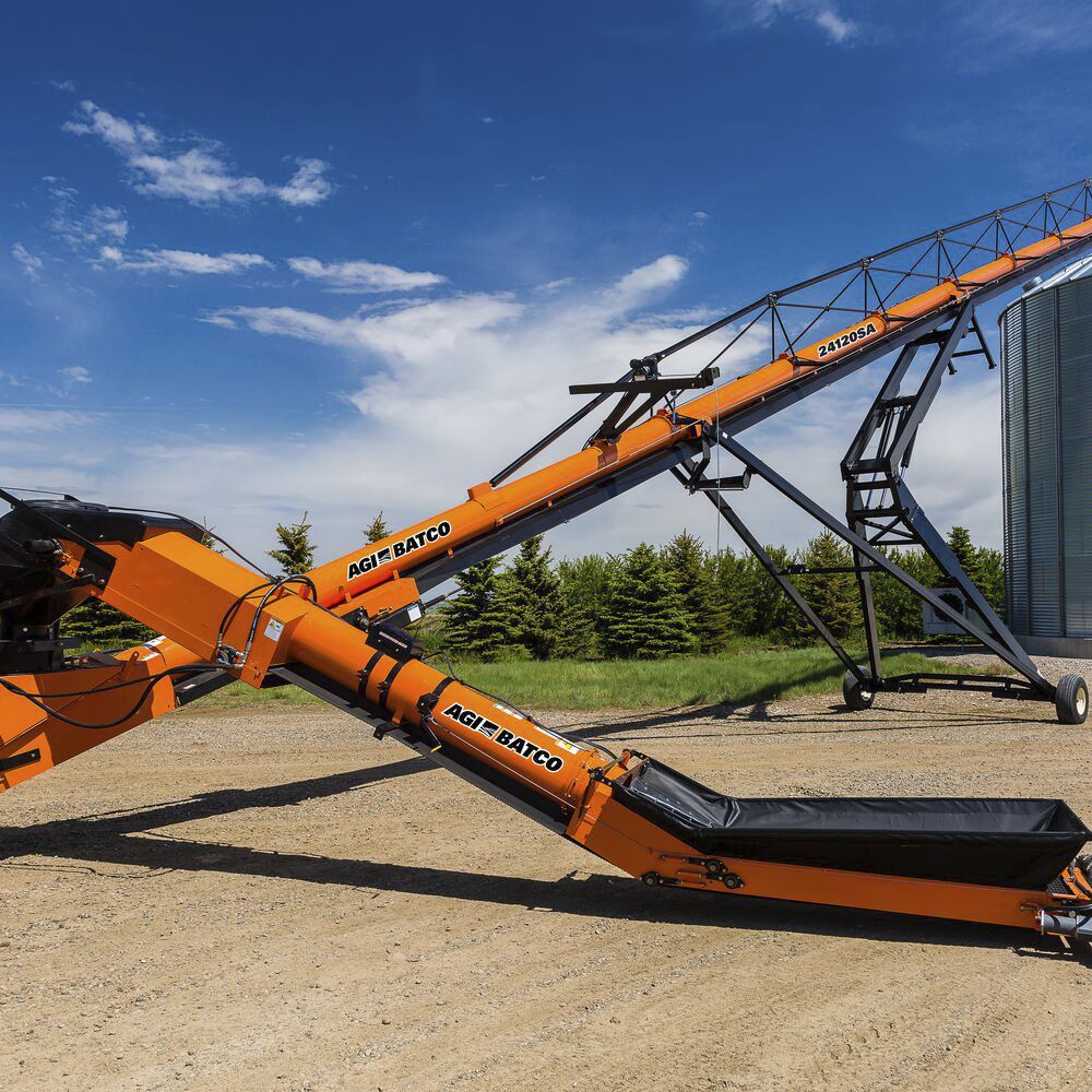 Grain conveyor - 2400 Series - AGI - belt / mobile / inclined