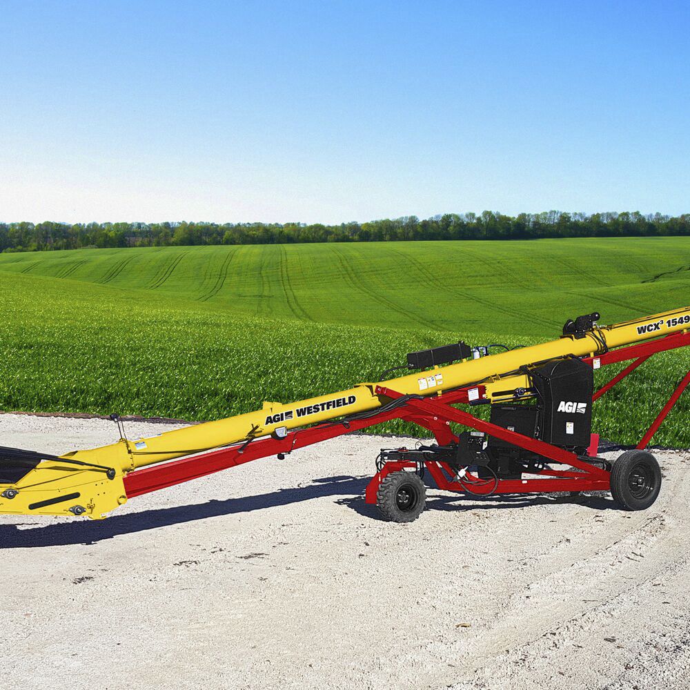 Grain conveyor - WR & W series - AGI - belt / mobile / inclined