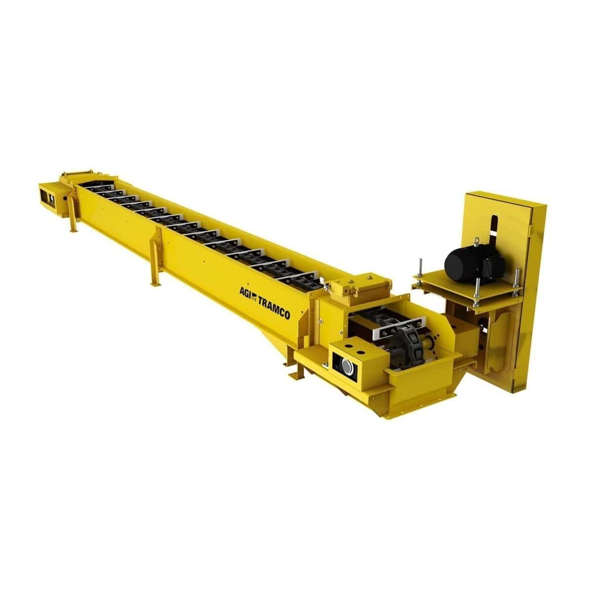 Fertilizer conveyor - AGI - chain / with hydraulic adjustment / Truck ...