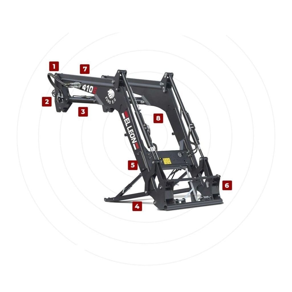 Front loader with parallelogram limkage - EURO 2.0 - Maquinaria ...