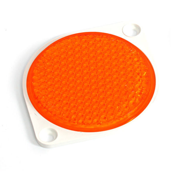 Round reflex reflector - FI-75U - PTS WAS Sp. J. - orange / screw-in