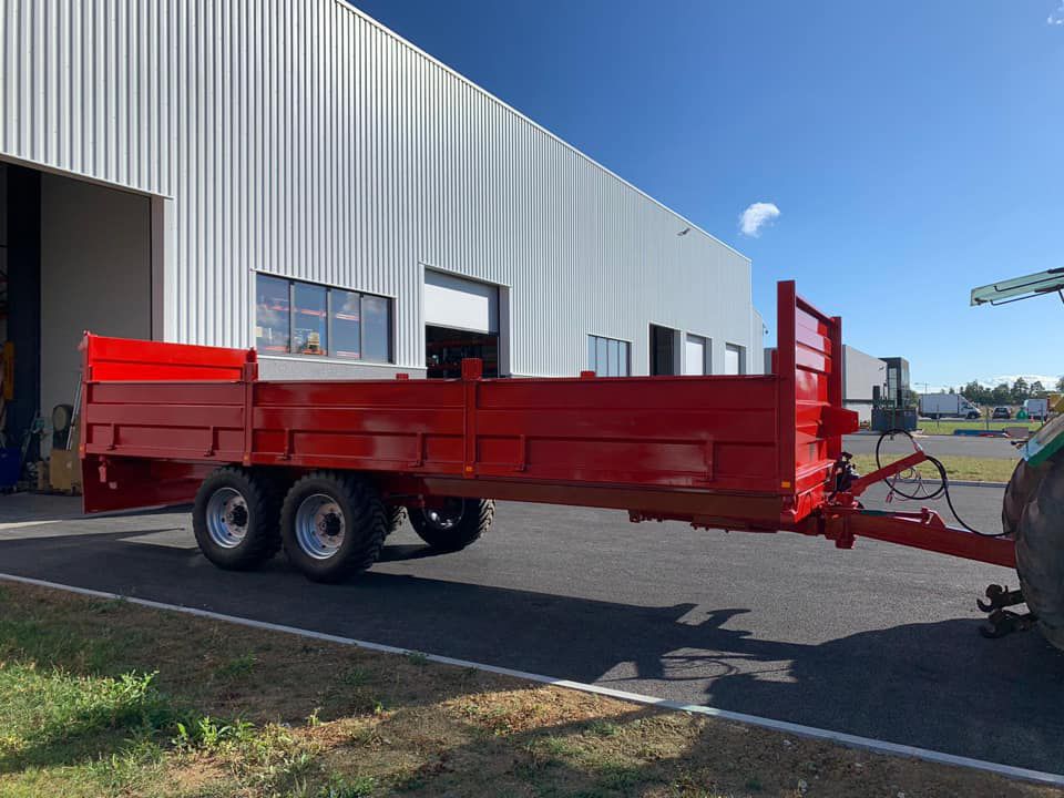 Tipping trailer - TRIBENNE - DELECROIX SAS - mounted / 2-axle ...