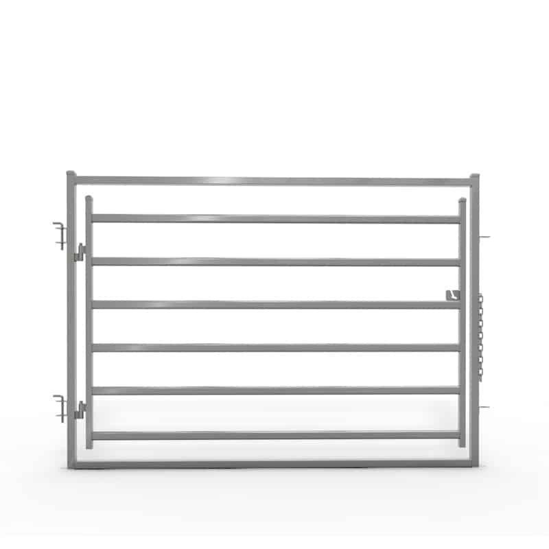 Livestock gate - YYK BARN TECH LTD - corral / for cows / steel
