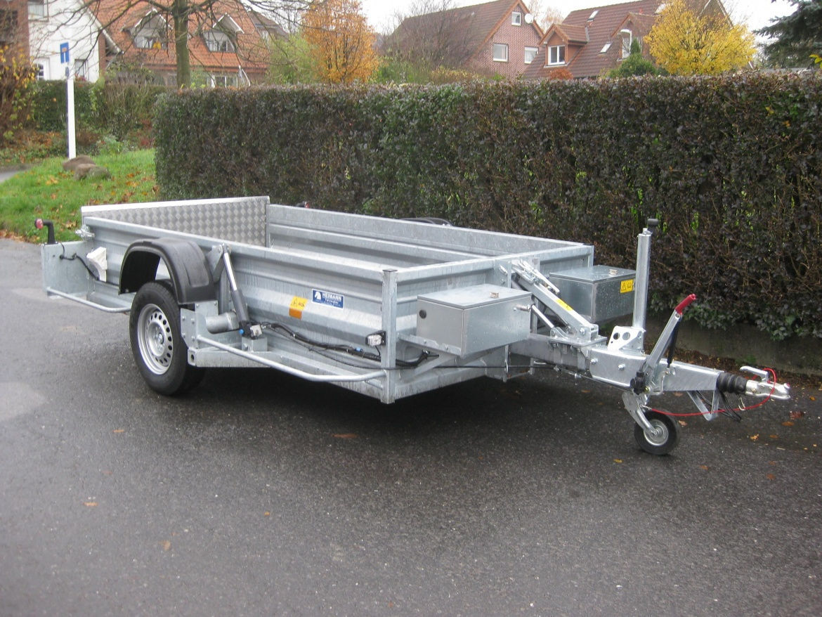 Flatbed trailer - PT18 - HEIMANN - semi-mounted / single-axle ...