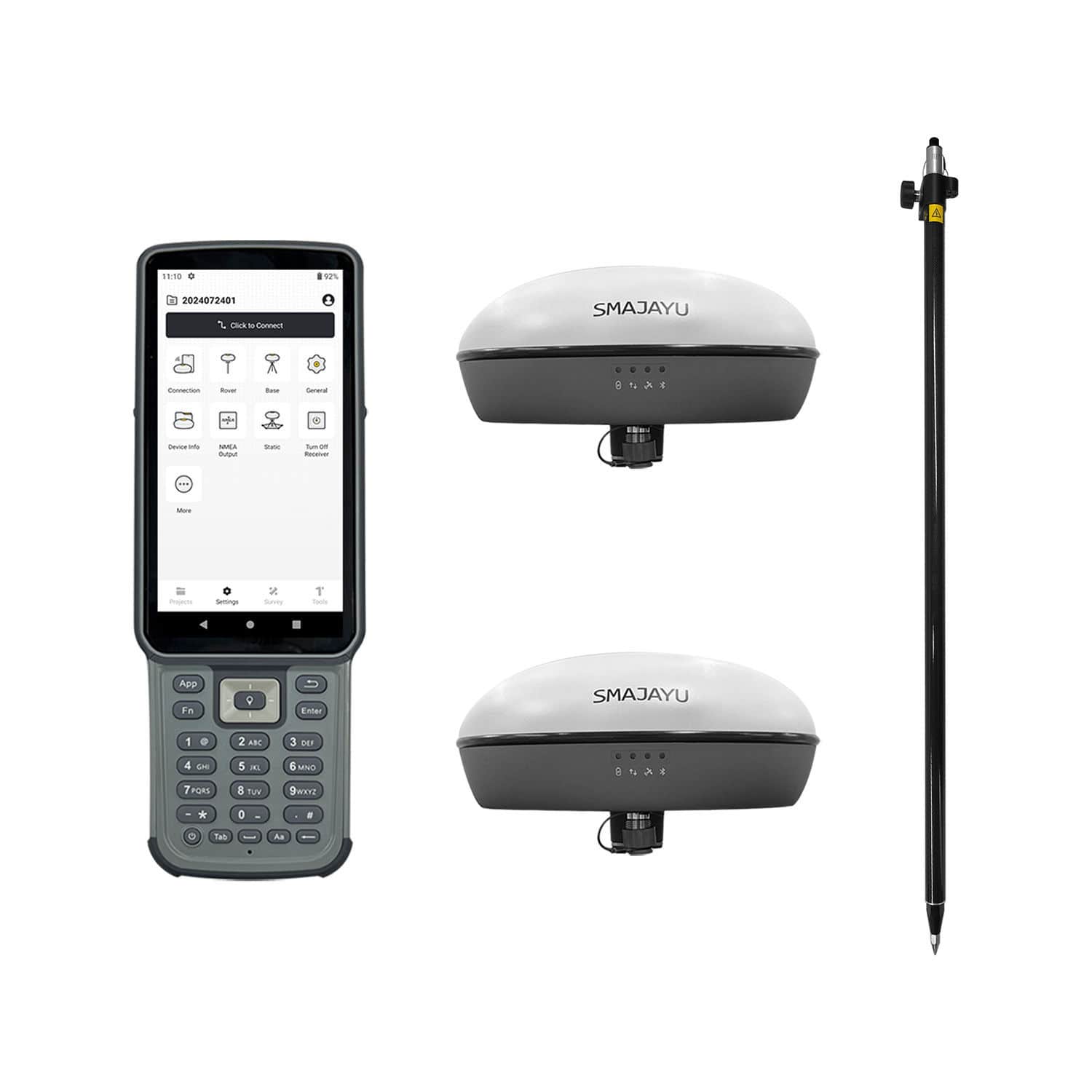 GNSS receiver - SMA20 RTK+Pole - SMAJAYU(SHENZHEN) CO.,LTD - GLONASS ...