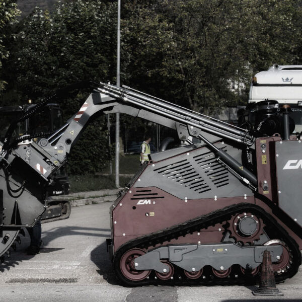 Single-wheel ditcher - TM 300 - CM SRL - hydraulic
