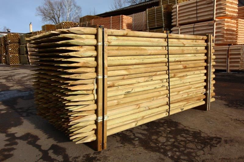 Wooden post - VILSA SIA - fence / trellis / pasture