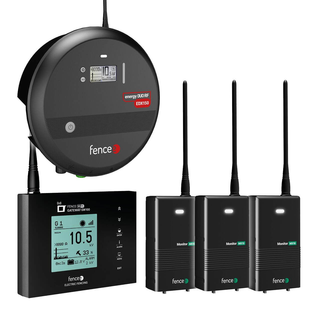 Fence energizer control unit - energizer 15 J + 3 monitors - VNT ...