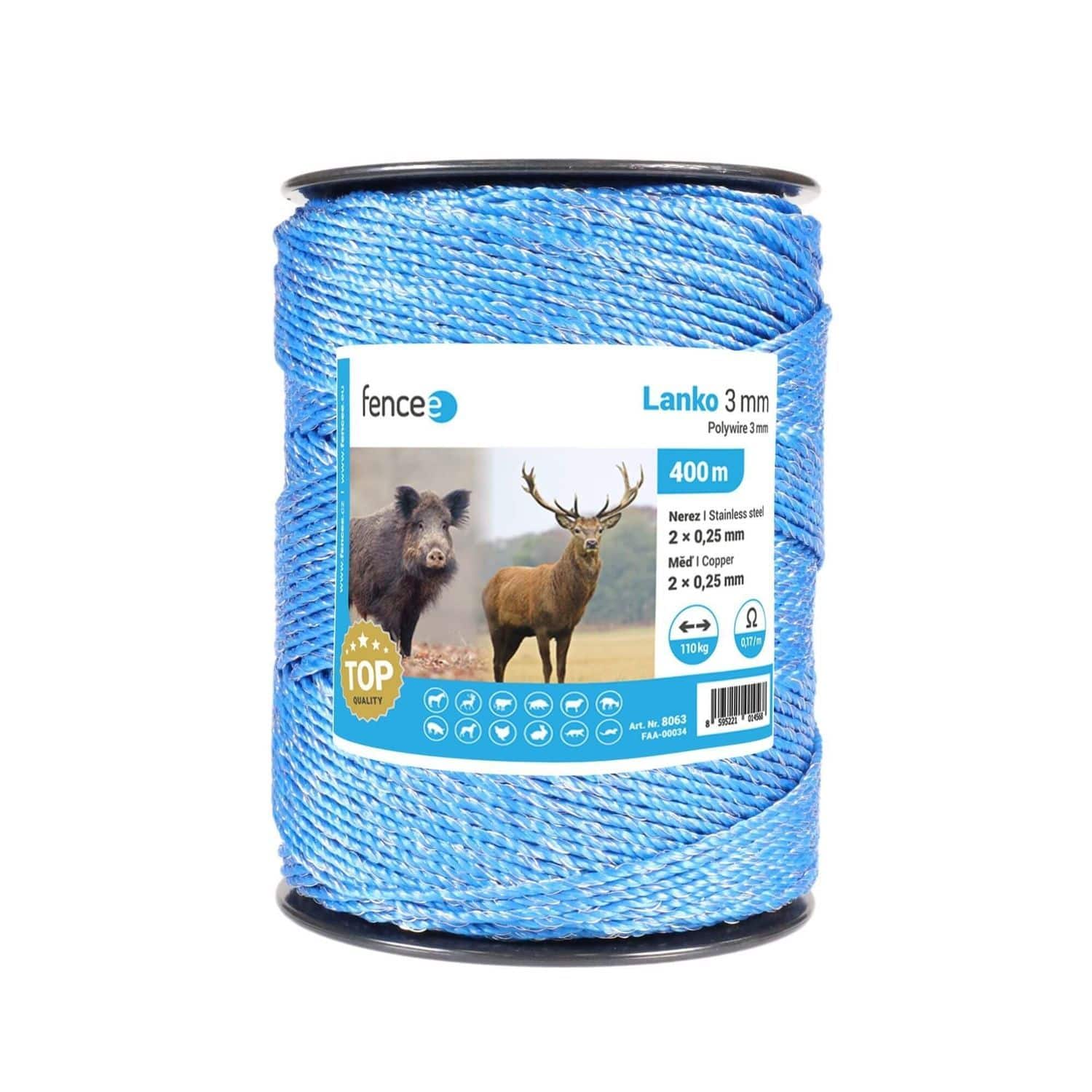 Polywire wire - 8063 - VNT ELECTRONICS S.R.O. - for animal enclosures ...