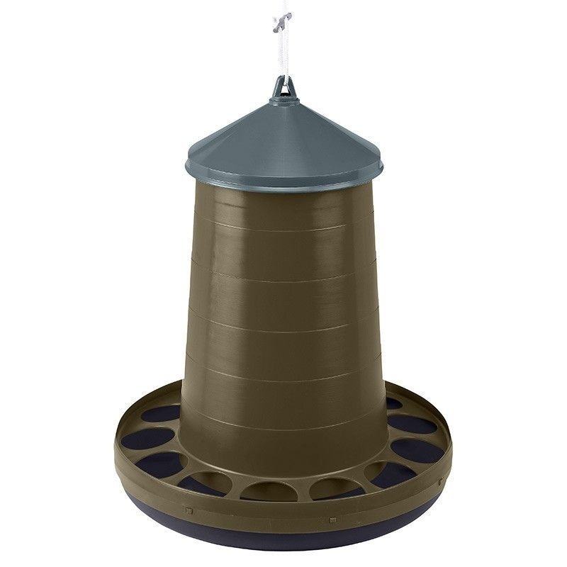 Chicken hopper feeder - 30868 - Copele - plastic / multi-access / circular