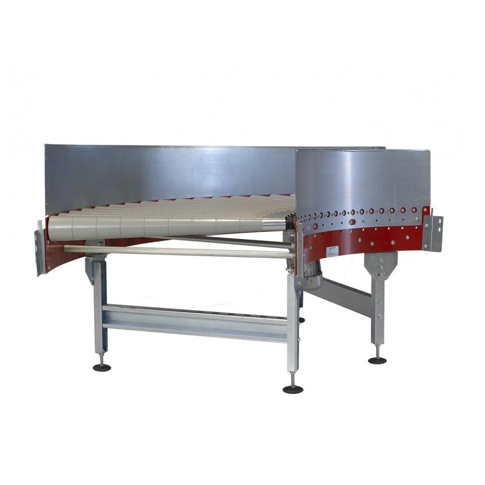 Roller conveyor - CMC Industries - flexible / curved