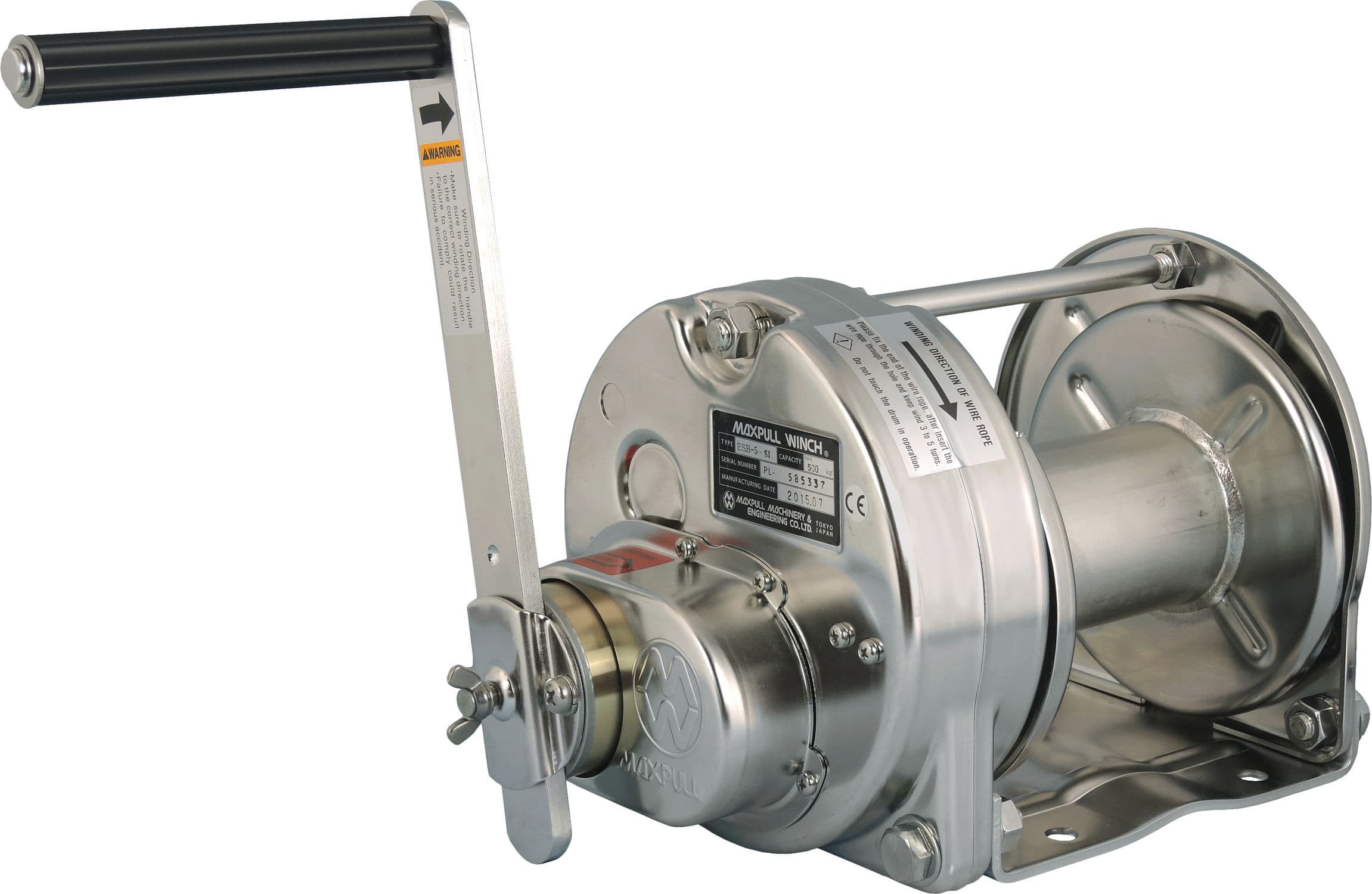 Cable winch - ESB-5-SI - MAXPULL MACHINERY & ENGINEERING CO., LTD. - rope / lifting / for manure ...