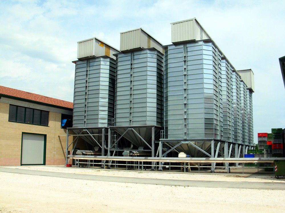 Square silo - S.I.M.A. Srl - for grain / metal / modular