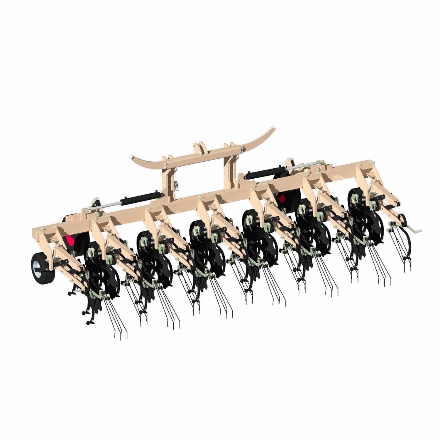 Mounted row crop cultivator - BINNOVE - weeding / folding / for vegetables