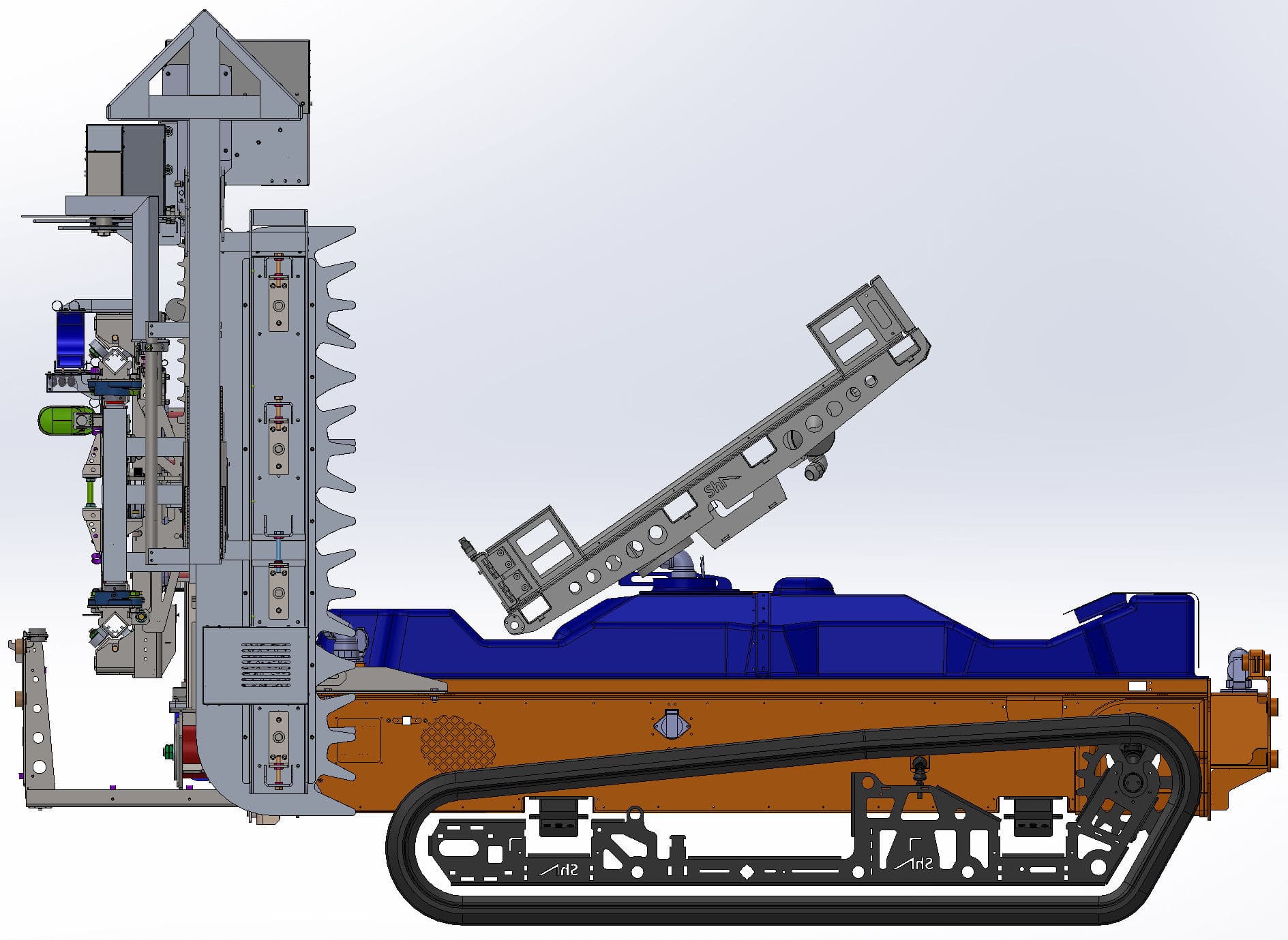 Robotic pruning machine - SLOPEHELPER - vineyard / mounted / sickle bar