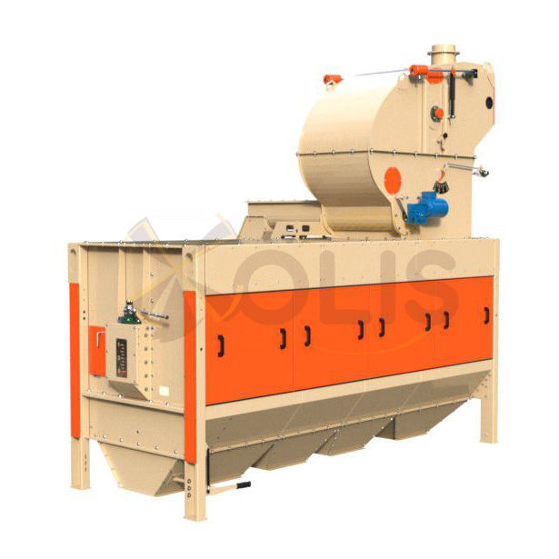 Grain pre-cleaner - LUCH ZSO-75 - OLIS - Rotary drum / separator