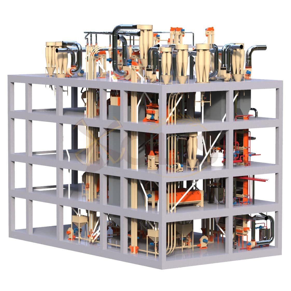 Buckwheat processing line - 120 - OLIS