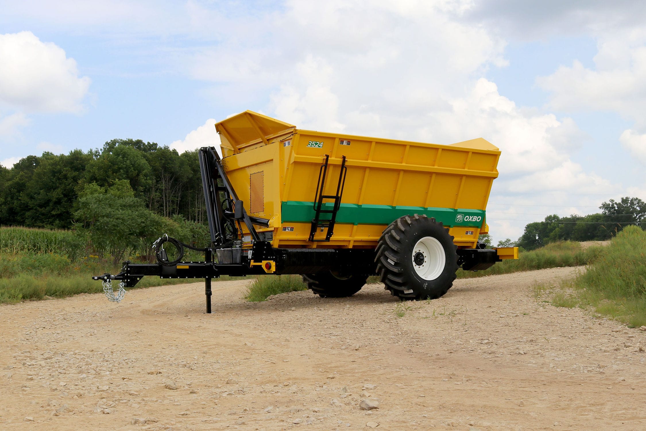 Dump trailer - 35 SERIES - Oxbo - single-axle / agricultural / 10 t ...