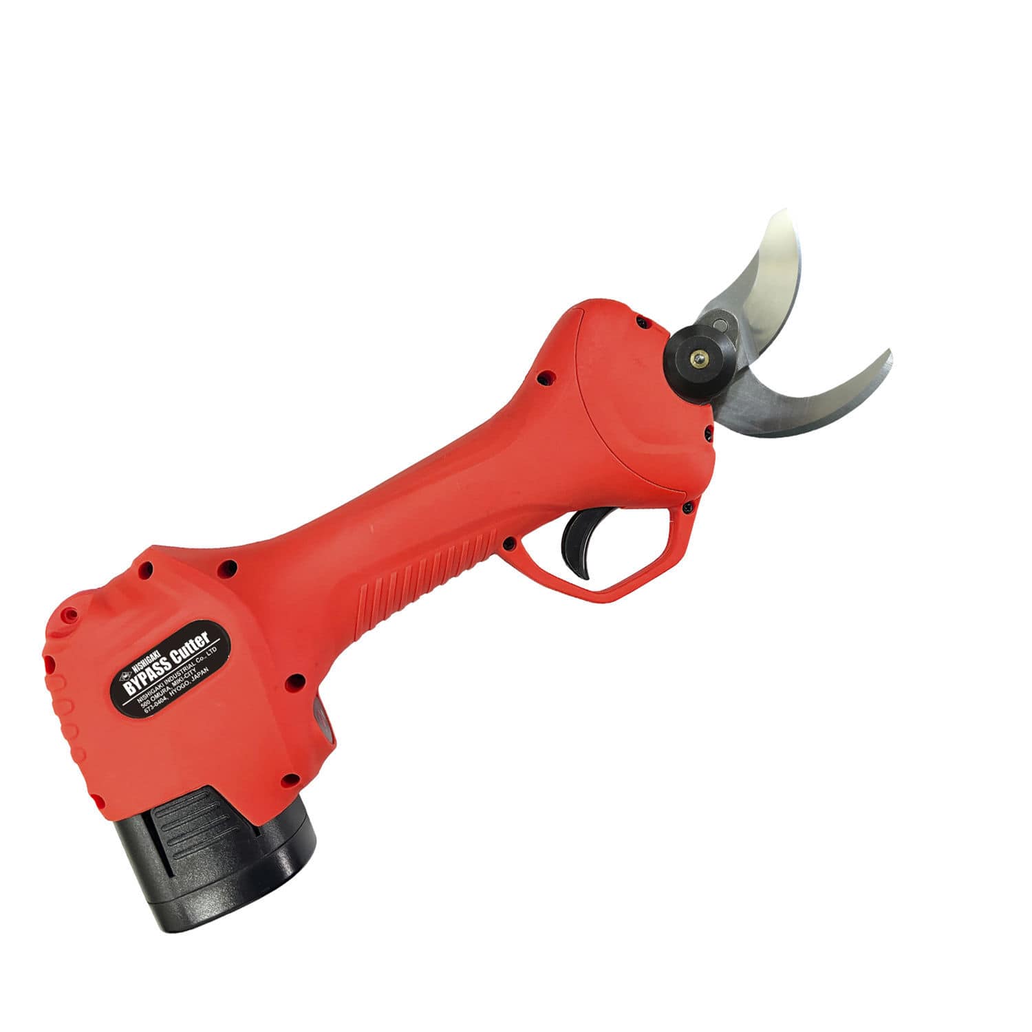 Bypass blade pruning shears - NISHIGAKI INDUSTRIAL CO., LTD. - electric / left-handed / for ...