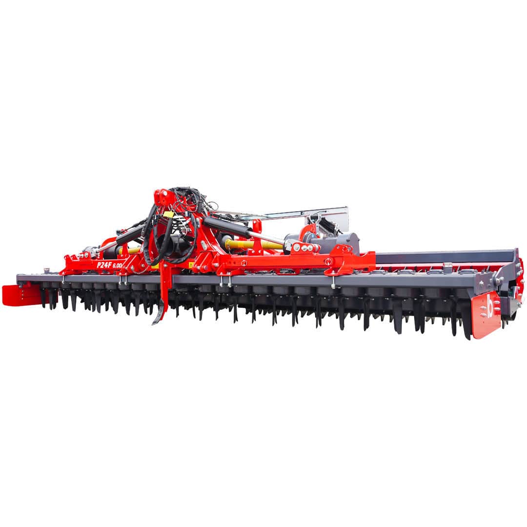 Power harrow - P24F series - DEMETRA S.p.A. - folding / with roller