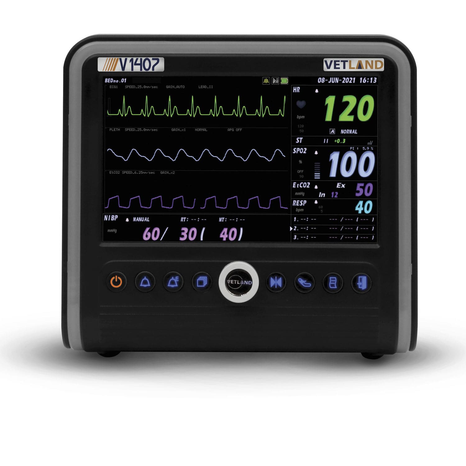 Electronic veterinary blood pressure monitor - V1400 series - Vetland ...