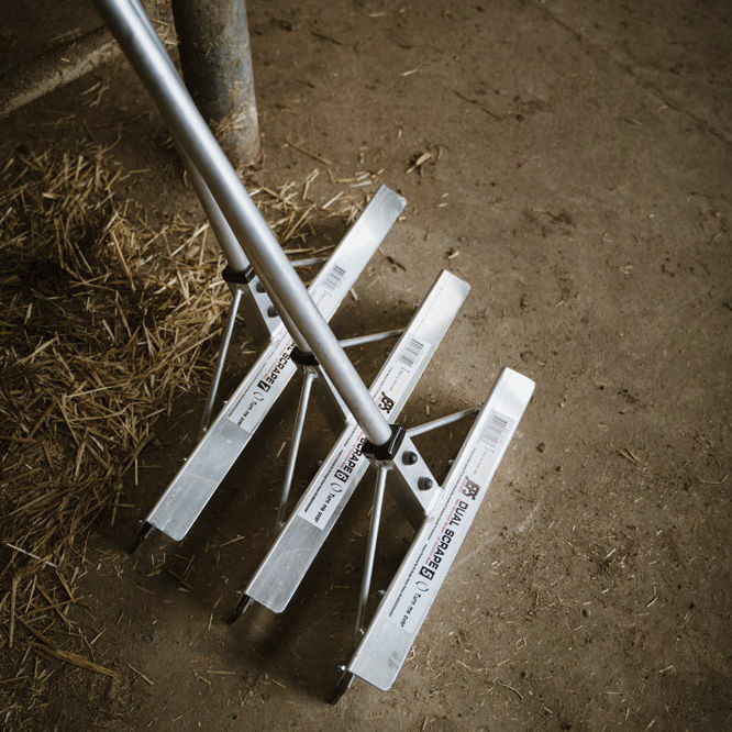 Aluminum scraper - JEPS Farm Safe Limited - rubber / rectangular