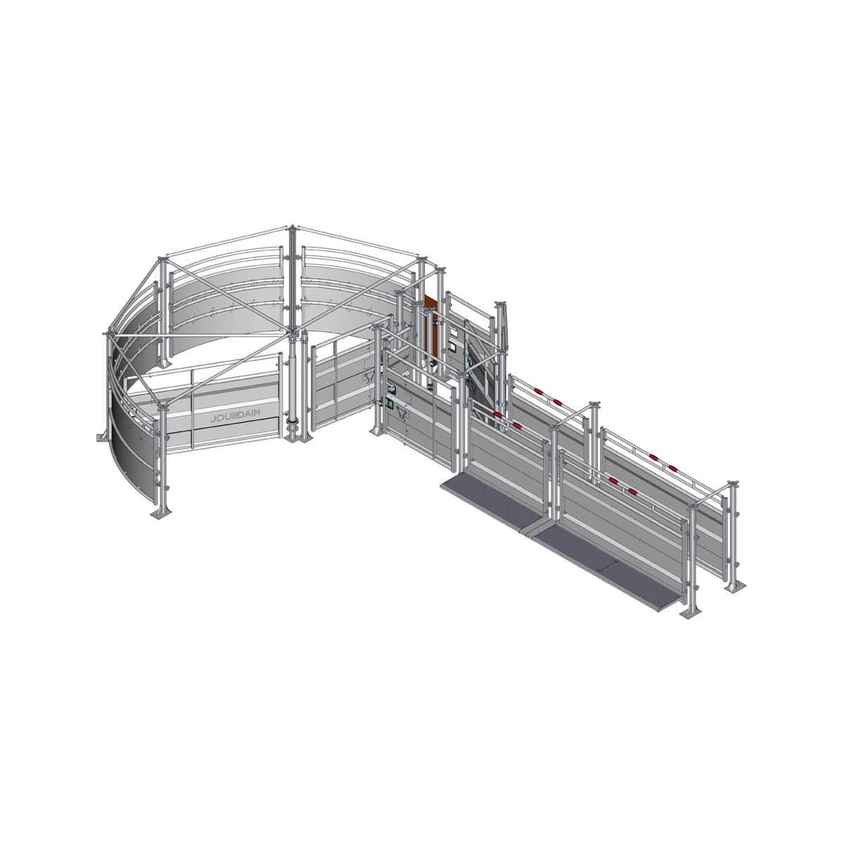 Electrically-actuated crowd gate - CO3140 - Teemore Engineering Limited